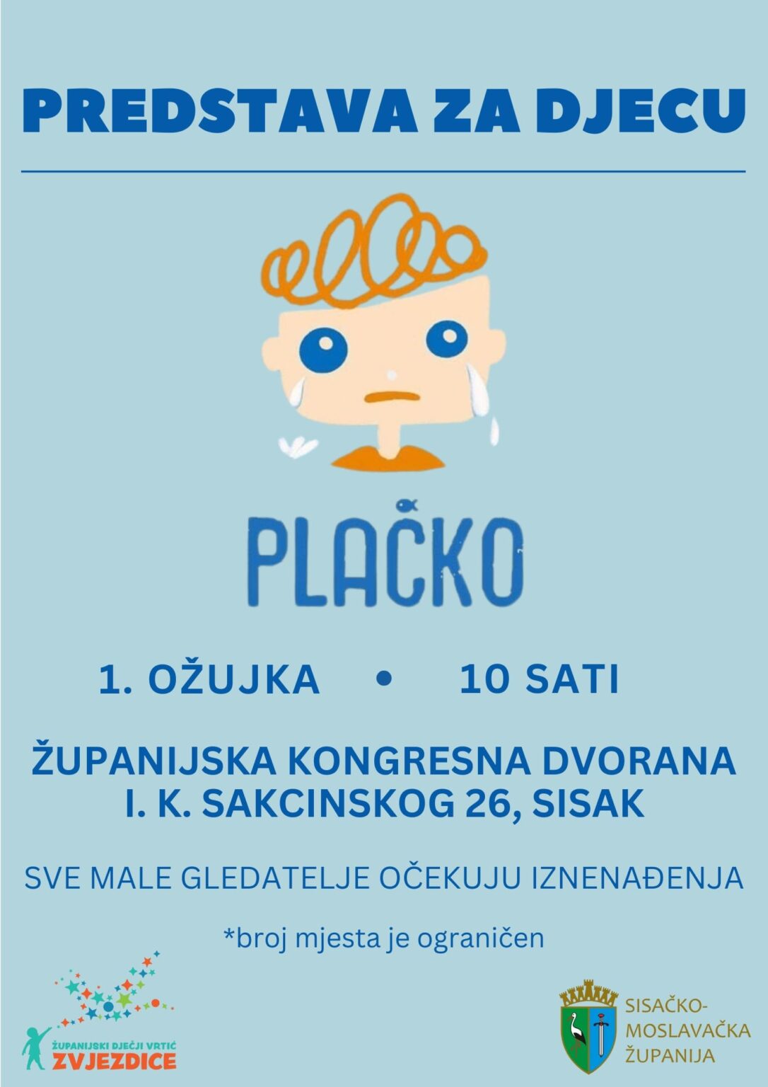 Predstava za djecu “PLAČKO” – TZG-Sisak